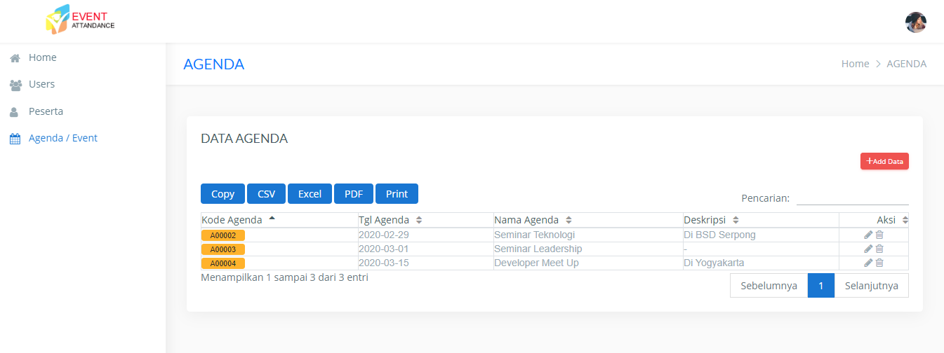 Aplikasi Absensi Peserta Event Atau Seminar Support Barcode Scanner ...