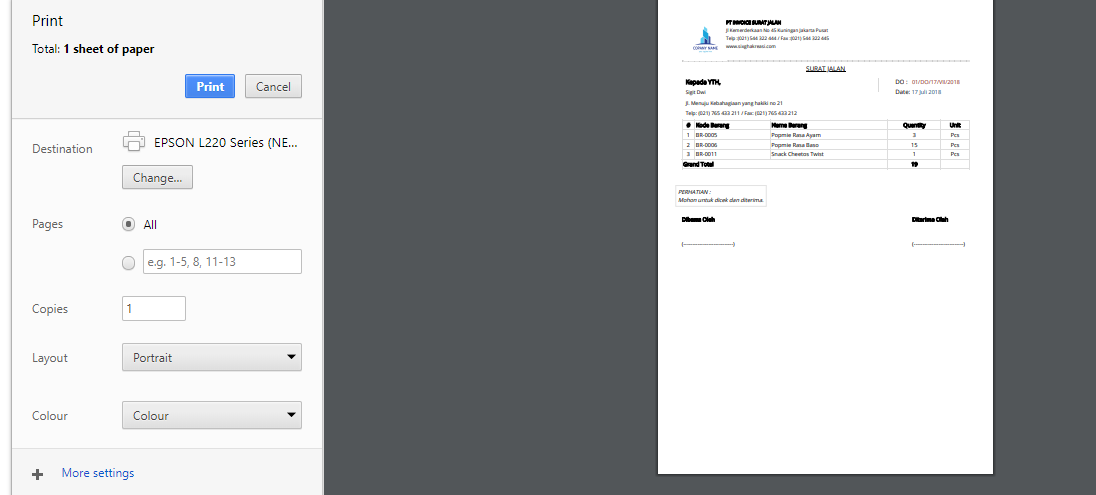 Sistem Aplikasi Faktur Invoice Berbasis Web Dengan PHP dan MySQL